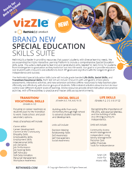 Vizzle Transition and Vocational Skills Suite Set